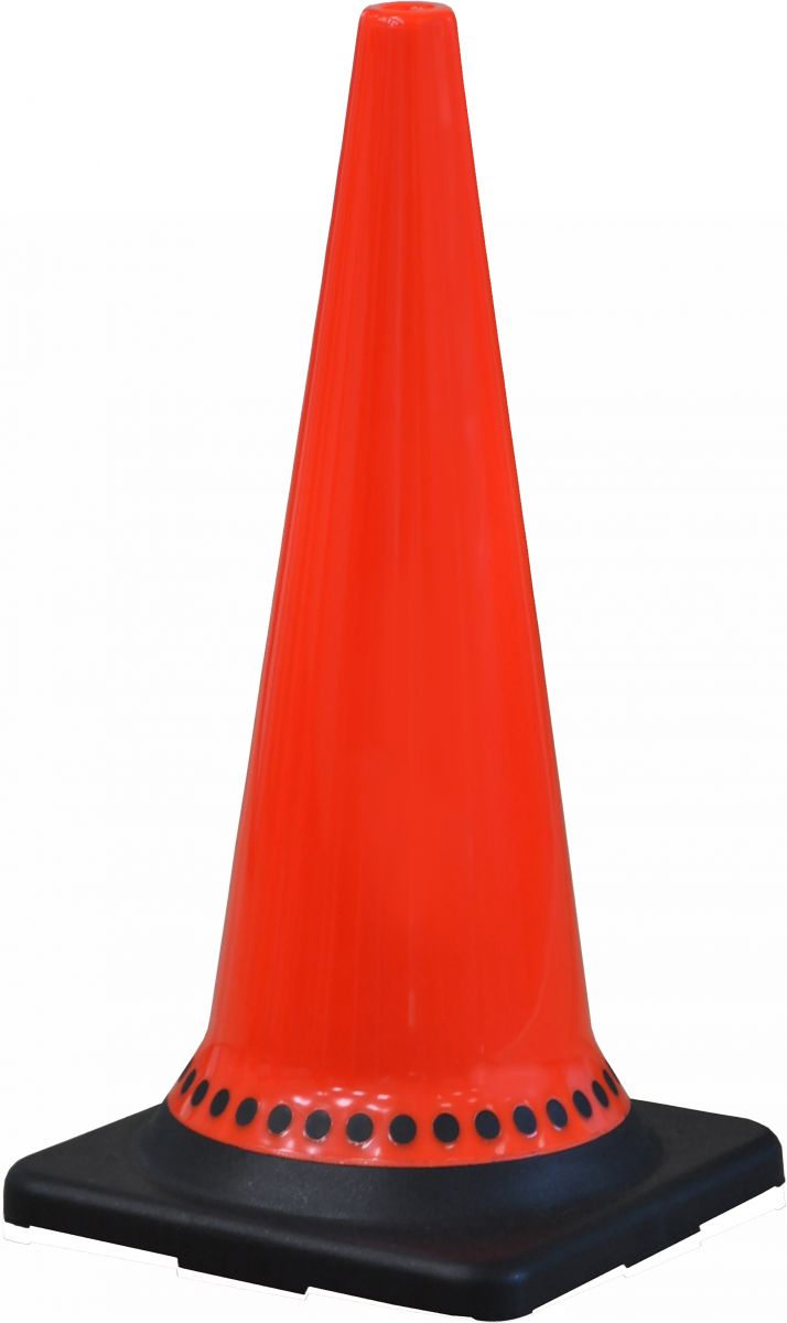 28 Inch (70 cm) Dot-Shaped Traffic Cones with Black Base – High ...