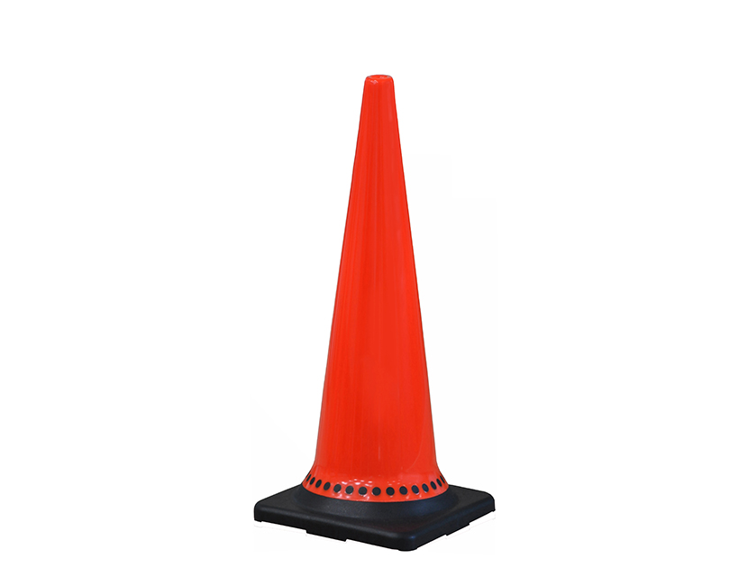 36 inch 90 cm Dot Shape Black Base Road Traffic Cones Exporter form ...