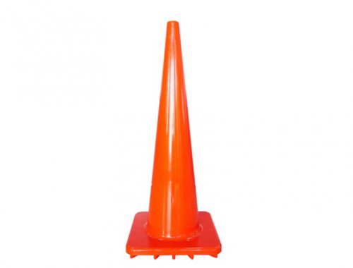 36 Inch (90 cm) Reflective Slim-Line PVC Traffic Cone – Durable ...