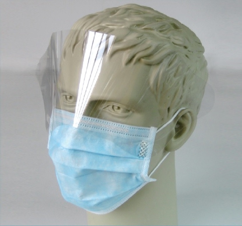 EP703BE Ear-Loop MAsk with Extended Eye Shield | MUSSE-Safety Equipment