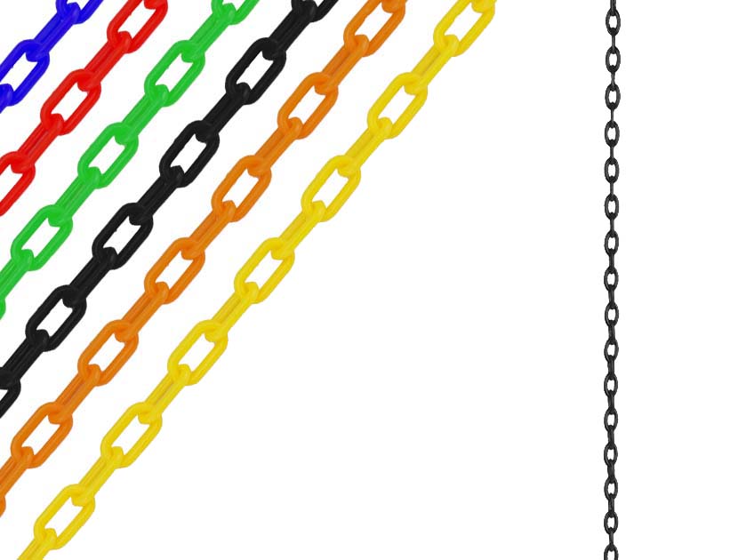 Yellow Plastic Chain | Durable Safety Barrier Chain for Indoor ...