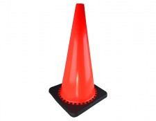28 Inch (70 cm / 700 mm) Traffic Control Cones with Black Base – High ...